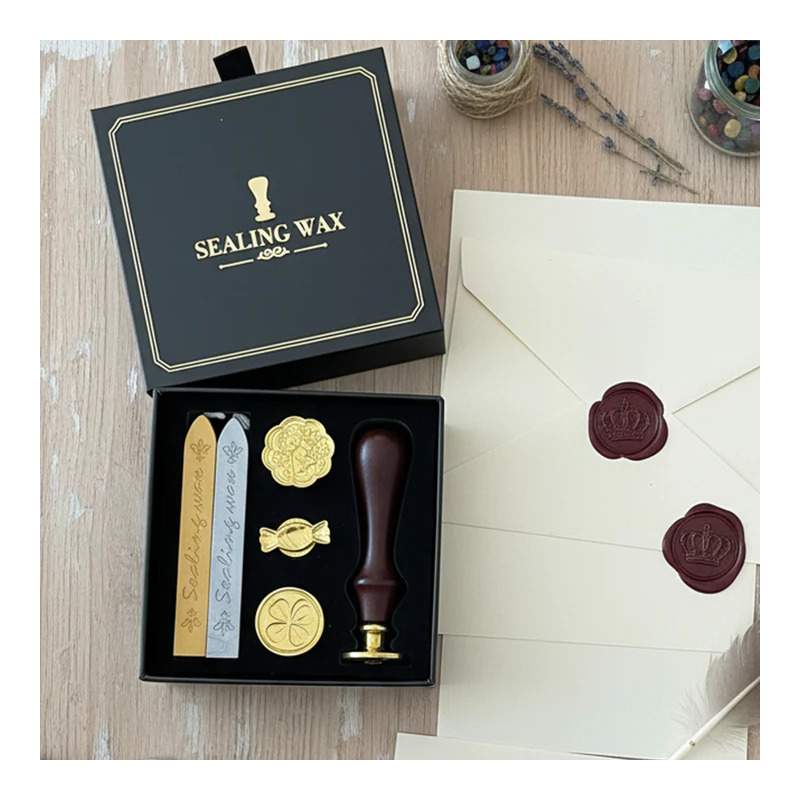 Coffret Tampons & Cire à Cacheter – Sceau Vintage Rayart Tunisie