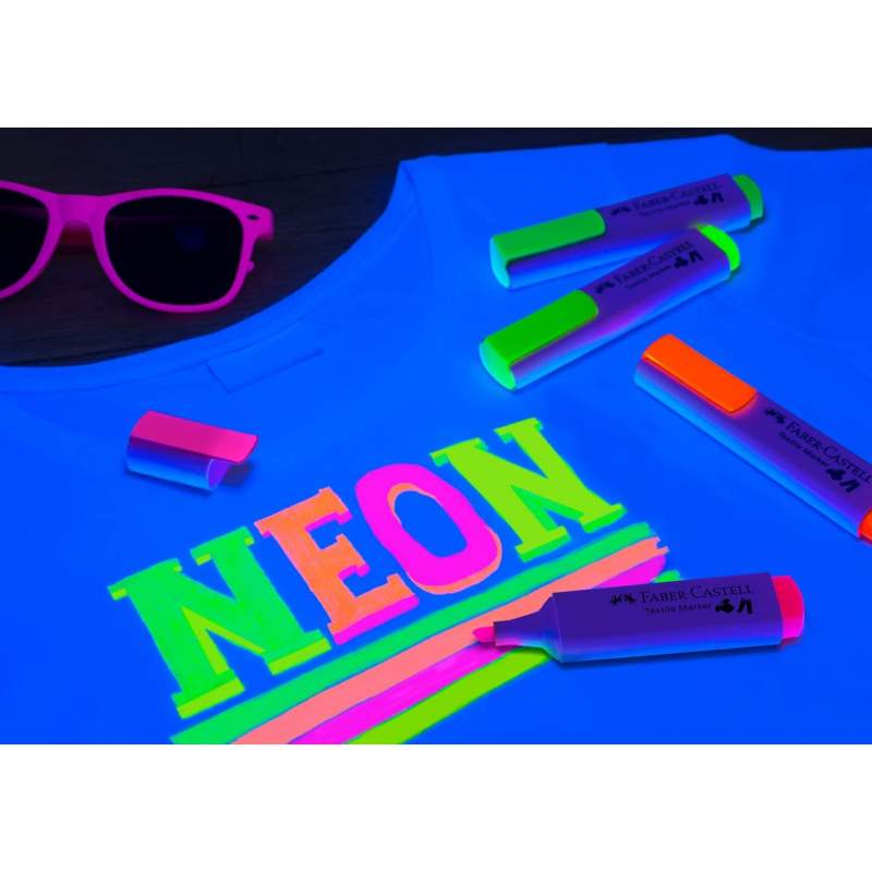Textile Fabric Marker – Orange Fluo Faber Castell